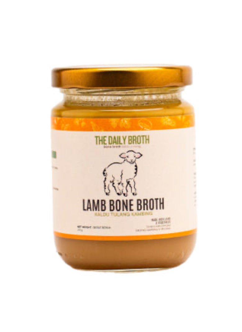 Grass Fed Lamb Bone Broth (210gm) - Frozen – The Daily Broth