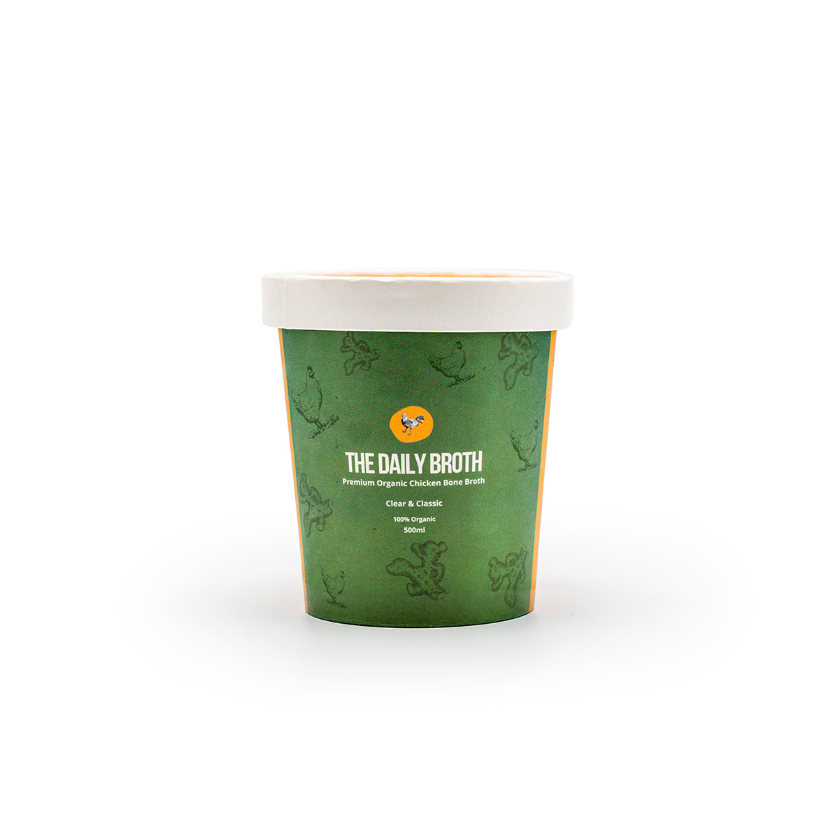 Clear & Classic Organic Chicken Bone Broth (500ml) - Frozen – The Daily ...
