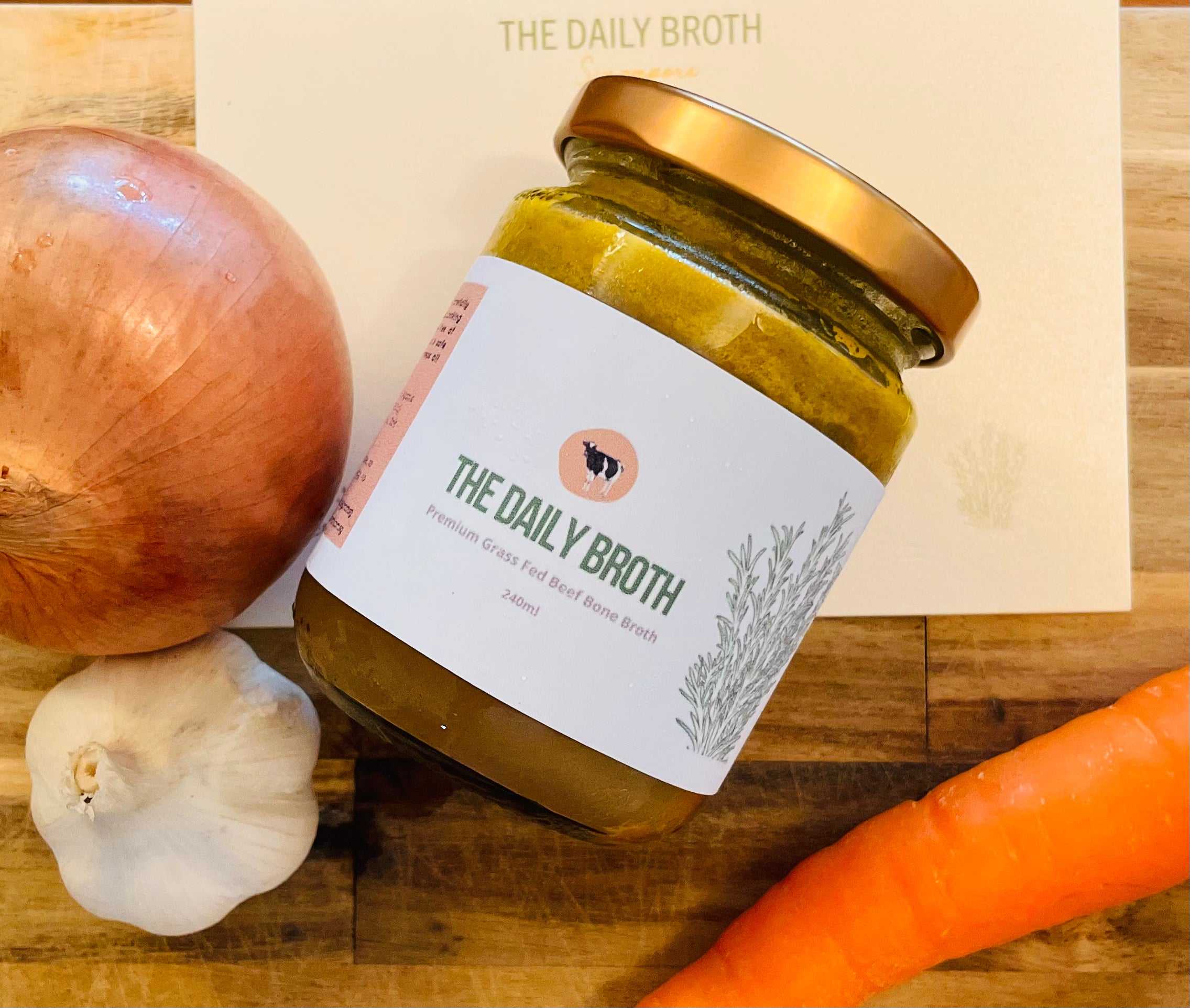 Grass Fed Beef Bone Broth (210gm) - Frozen – The Daily Broth